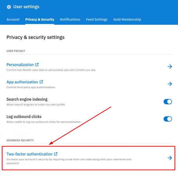 How to enable two-factor authentication on Reddit - Protectimus Solutions