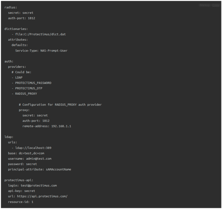 Multi-Factor Authentication for RADIUS - Protectimus Ltd
