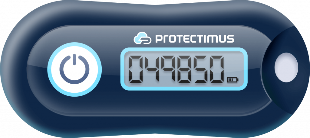 Two factor authentication hardware TOTP token Protectimus Two - Protectimus